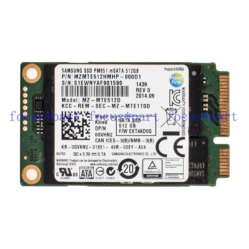Samsung PM851 mSATA SSD 512GB 128GB 256GB Internal Solid State Drive ...