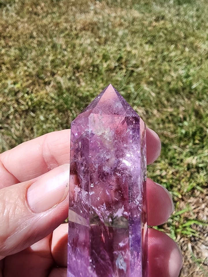 40 Amethyst Tower Reiki Healing Point 2-1/4" Tall | eBay