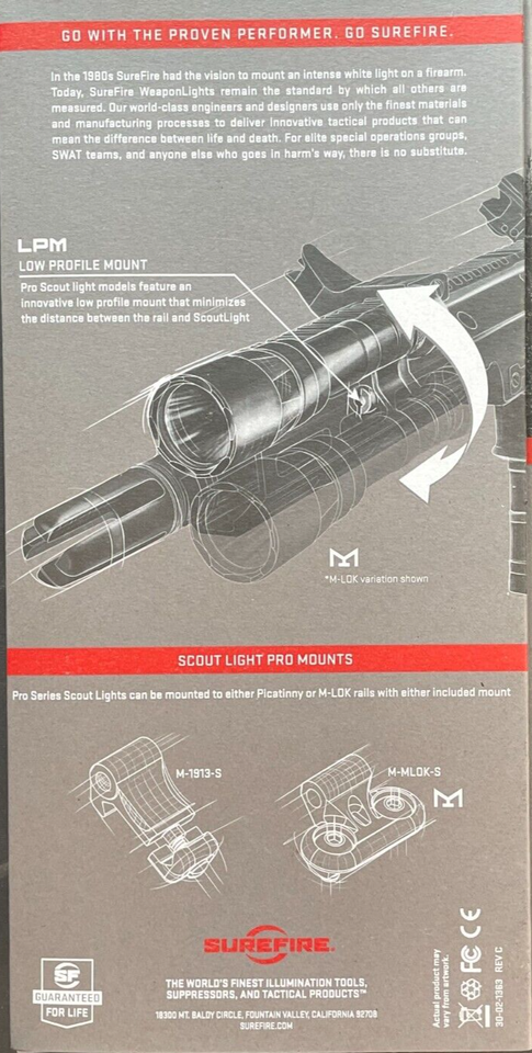 SureFire M640 Scout Light Pro Turbo Dual Fuel w/ Z68 Black | M640DFT-BK ...