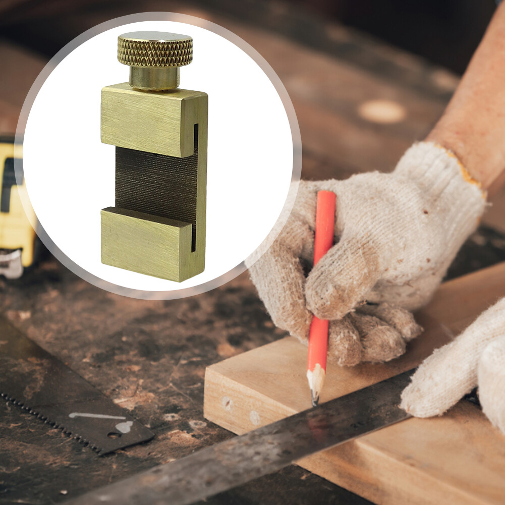 Steel Ruler Positioning Block Angle Marking Gauge Woodworking Tools ...