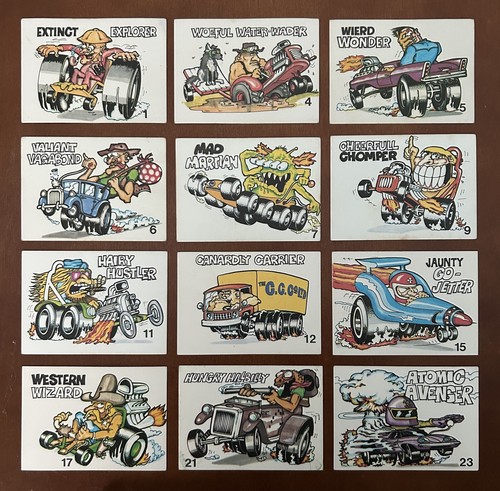 Allens & Regina - Scanlens - MAD HOT RODS - 30 Card Lot - Odd Rods ...