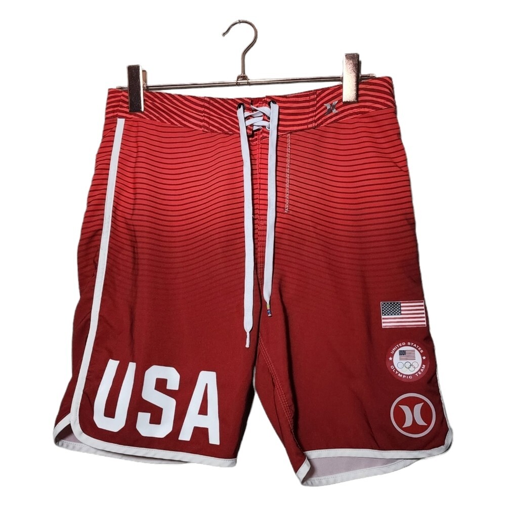 HURLEY x OLYMPIC TEAM USA Board shorts swim trunks re… - Gem