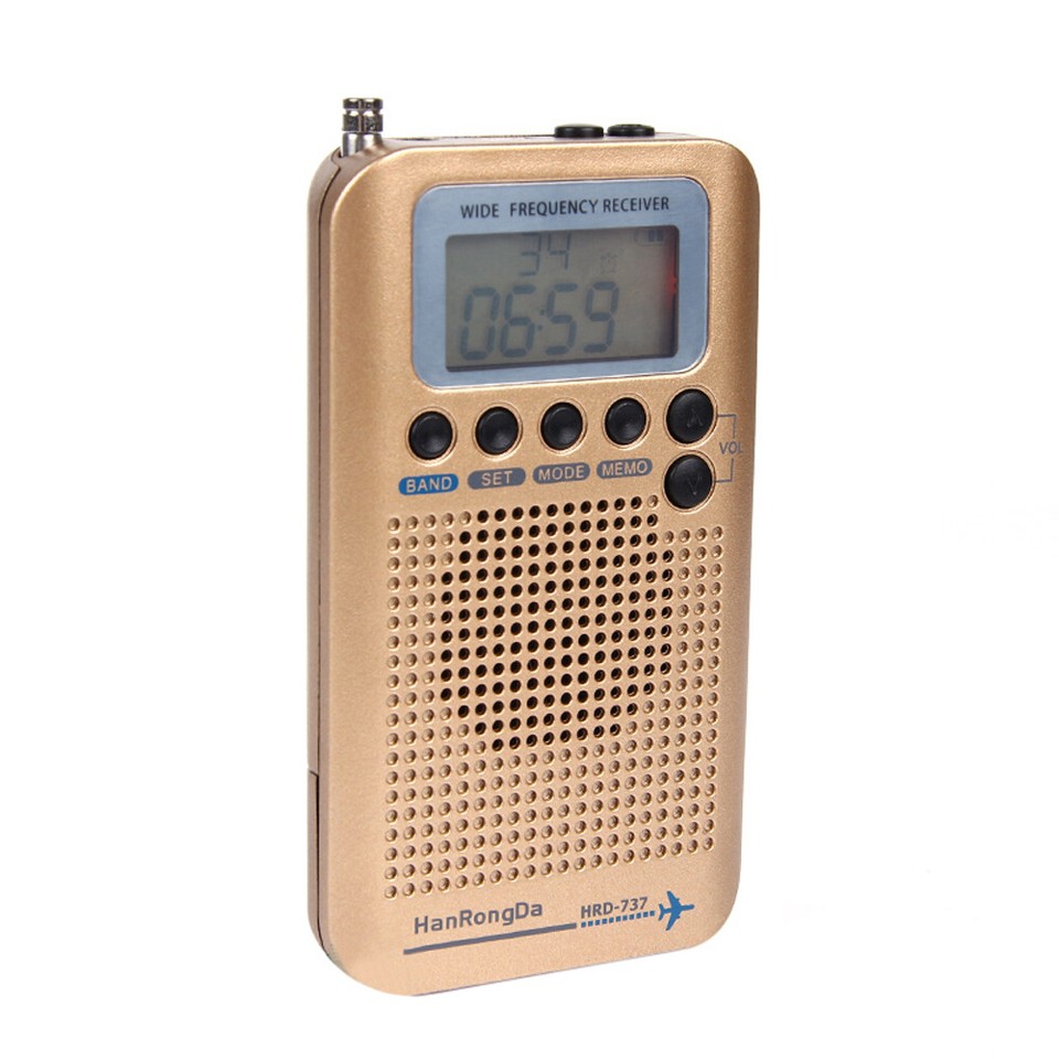 Portable Full Band Radio Aircraft Band Receiver FM/AM/SW/ CB/Air/VHF ...