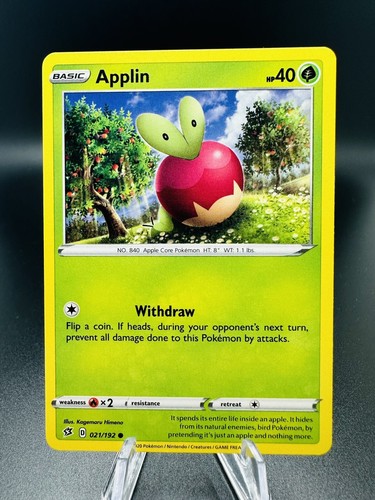 Pokemon TCG - Applin 21/192 - Rebel Clash 2020 | eBay