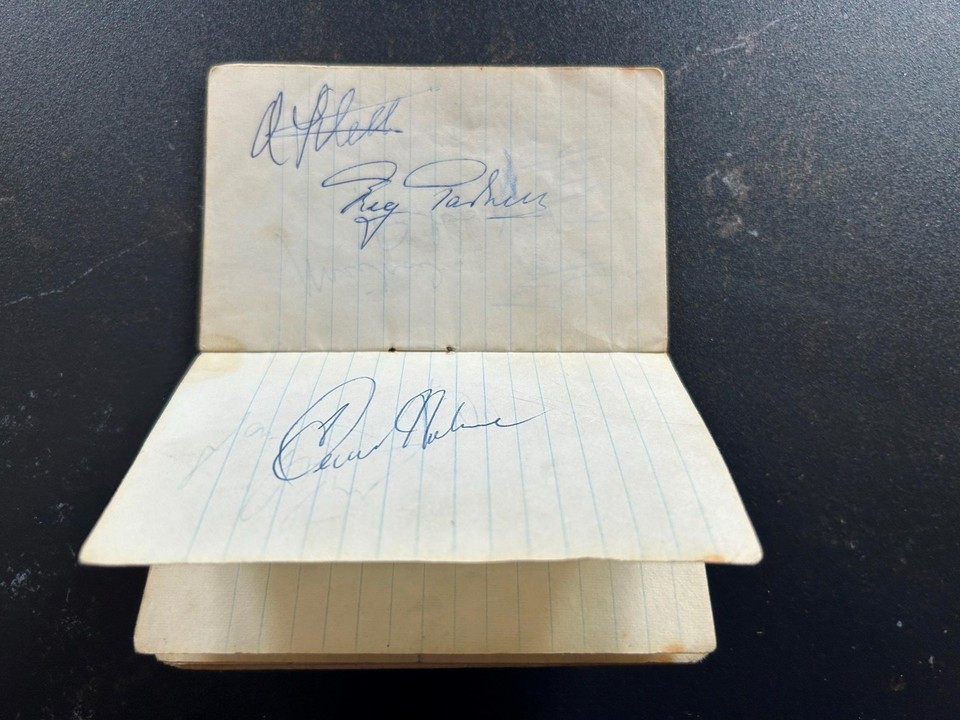 Autograph book signed Jim Clark Maston Gregory Hailwood Maggs Ginther ...