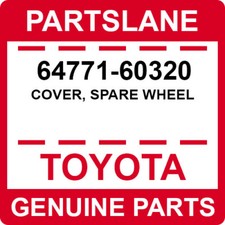 64771-60320 TOYOTA Cover Spare Wheel Genuine OEM Part for sale online ...