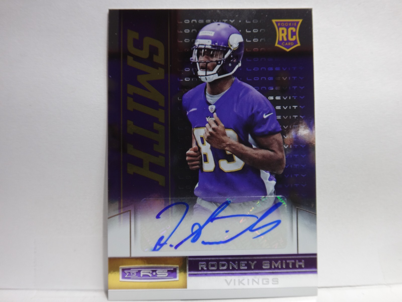 2013 Rookies & Stars Longevity Parallel Signatures Rodney Smith Rookie ...