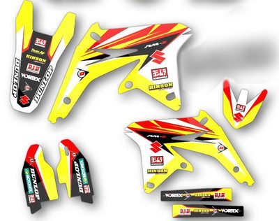 2010 2011 2012 2013 SUZUKI RMX 450Z GRAPHICS KIT RMX450Z FACTORY BIKE ...