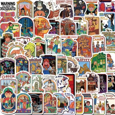 Steven Rhodes Style Stickers 50pk Mixed Sarcasm Fun Cartoon Random ...