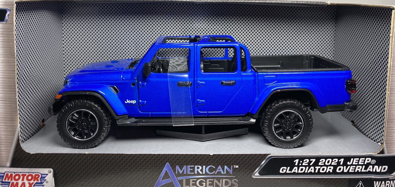 MOTORMAX 79367 2021 JEEP GLADIATOR OVERLAND OPEN PICK UP TRUCK 1/24-1/ ...