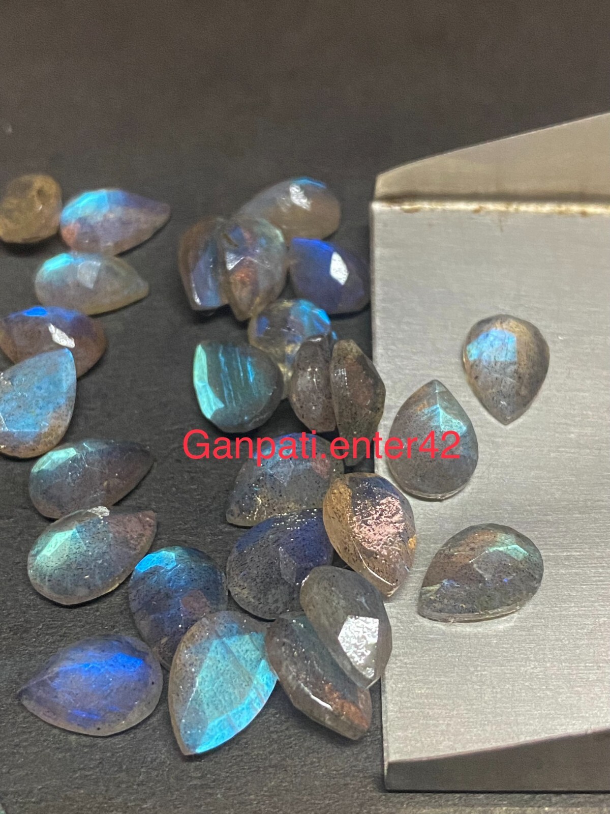 Natural Labradorite Pear Cut Faceted 9x7 MM Calibrated Size Loose ...