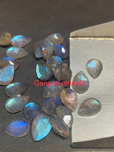 Natural Labradorite Pear Cut Faceted 10x7 MM Calibrated Size Loose ...