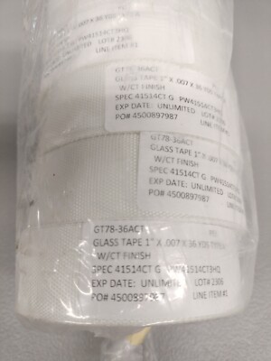 Glass Tape GT78-36 ACT 1" X . 007 X 36YDS TYPE A W/CT FINISH Bonus 4 ...