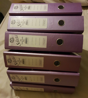 6 x Selecta metallic lilac A4 lever arch file metal ring binders | eBay UK
