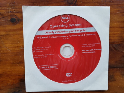 Dell Windows 8.1 64-Bit Install DVD Recovery Media Disc SEALED | eBay