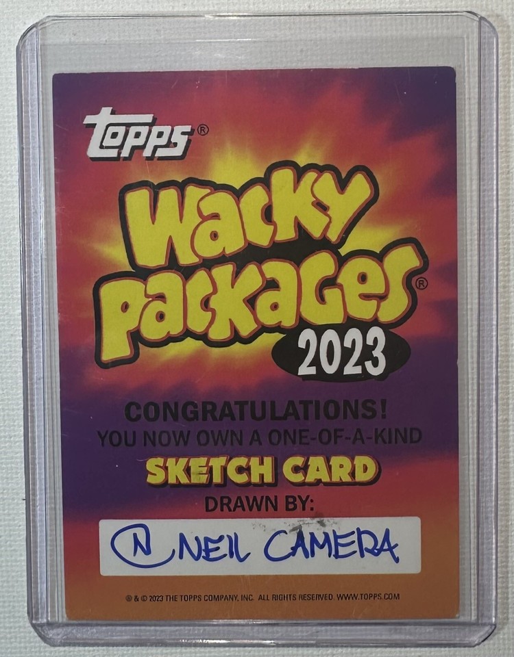 2023 Wacky Packages ALL NEW SERIES SKETCH Fish Bone Dressing By Neil ...