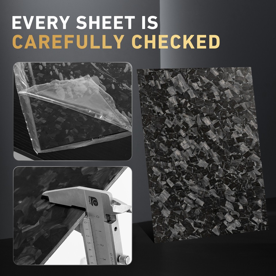 100X250 Forged Carbon Fiber Sheet Laminate Plate Panel Board 1.0-4MM ...