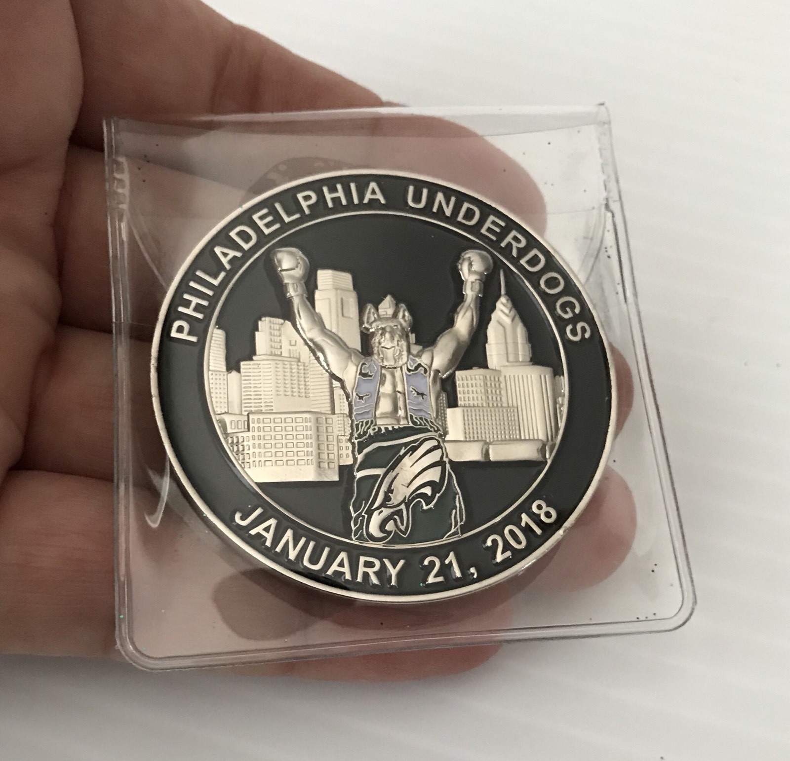 NFL NFC Champs Philadelphia Police Challenge Coin Underdogs Eagles ...