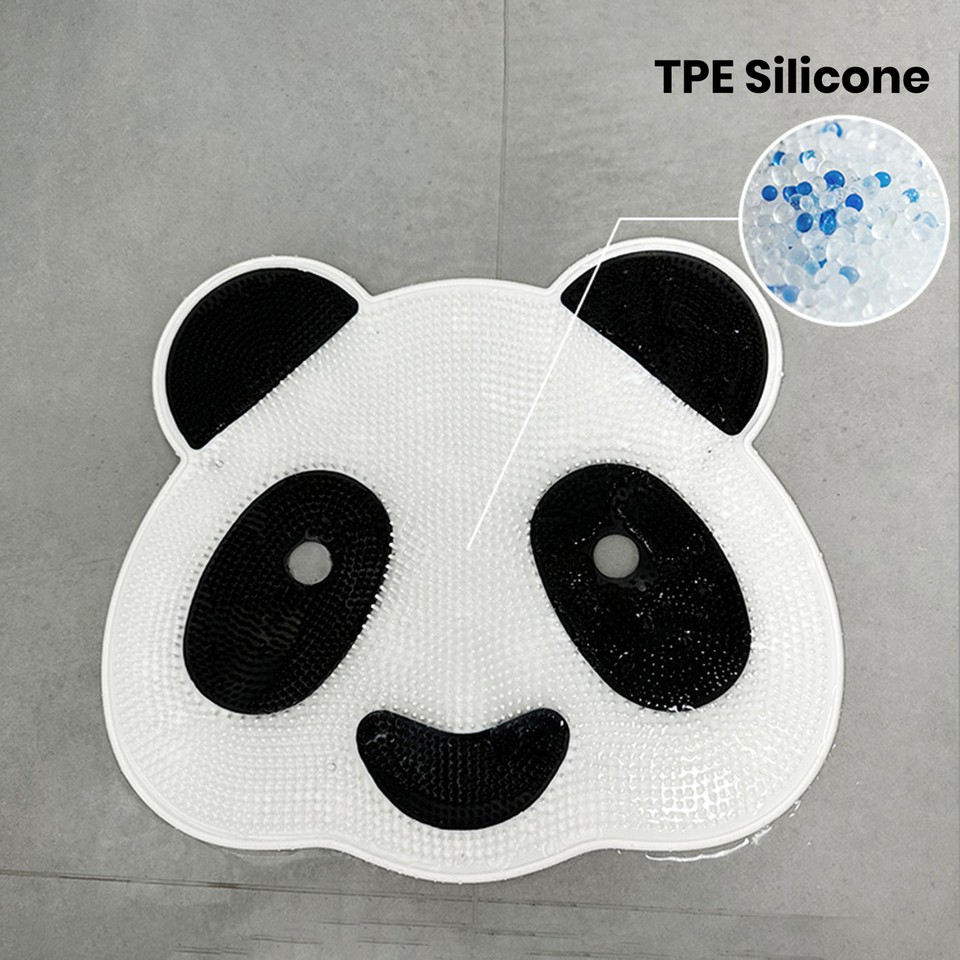 Bathroom with Suction Cups Panda Bath Cartoon Panda Shower for Bathing ...