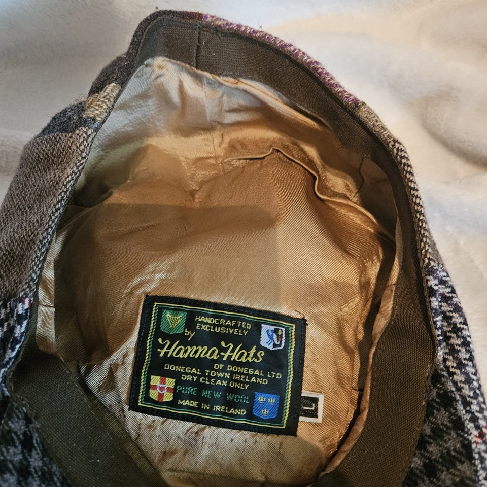 Hannah Hats Of Donnegal - Patchwork Driving Cap - L | eBay