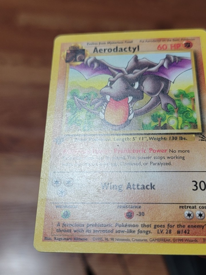 MP* Pokémon TCG Aerodactyl Fossil 16/62 Regular 1st Edition Rare | eBay
