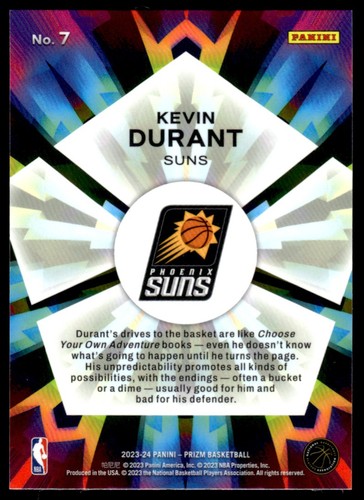 2023-24 Panini Prizm Kaleidoscopic #7 Kevin Durant | eBay