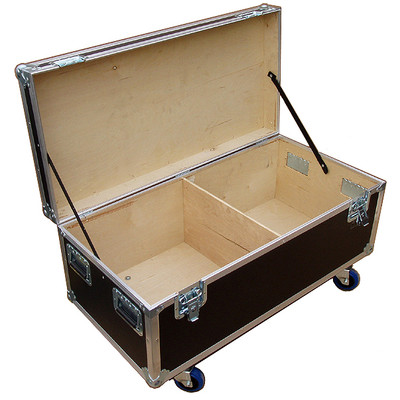 44" ATA Cable Trunk w/2 Compartments - Standard High, 3/8" Ply, w ...