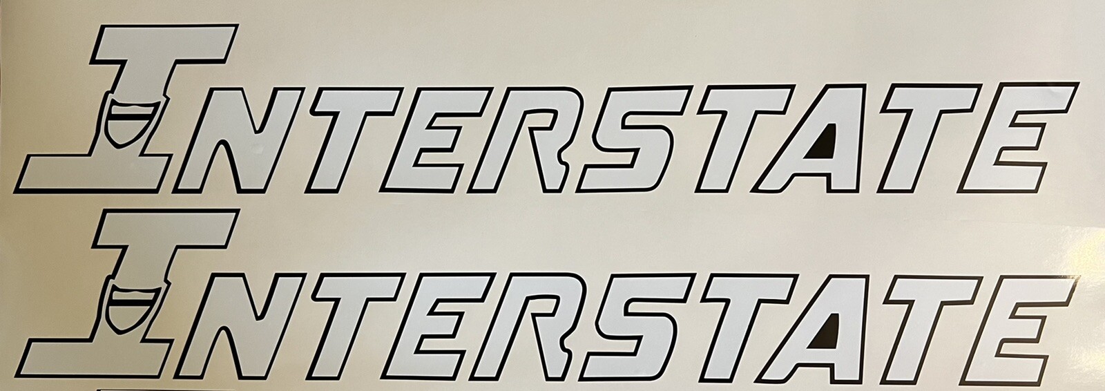 Interstate Trailer Decal Sticker Kit 24” (Set of 2) Flatbed Replacement ...