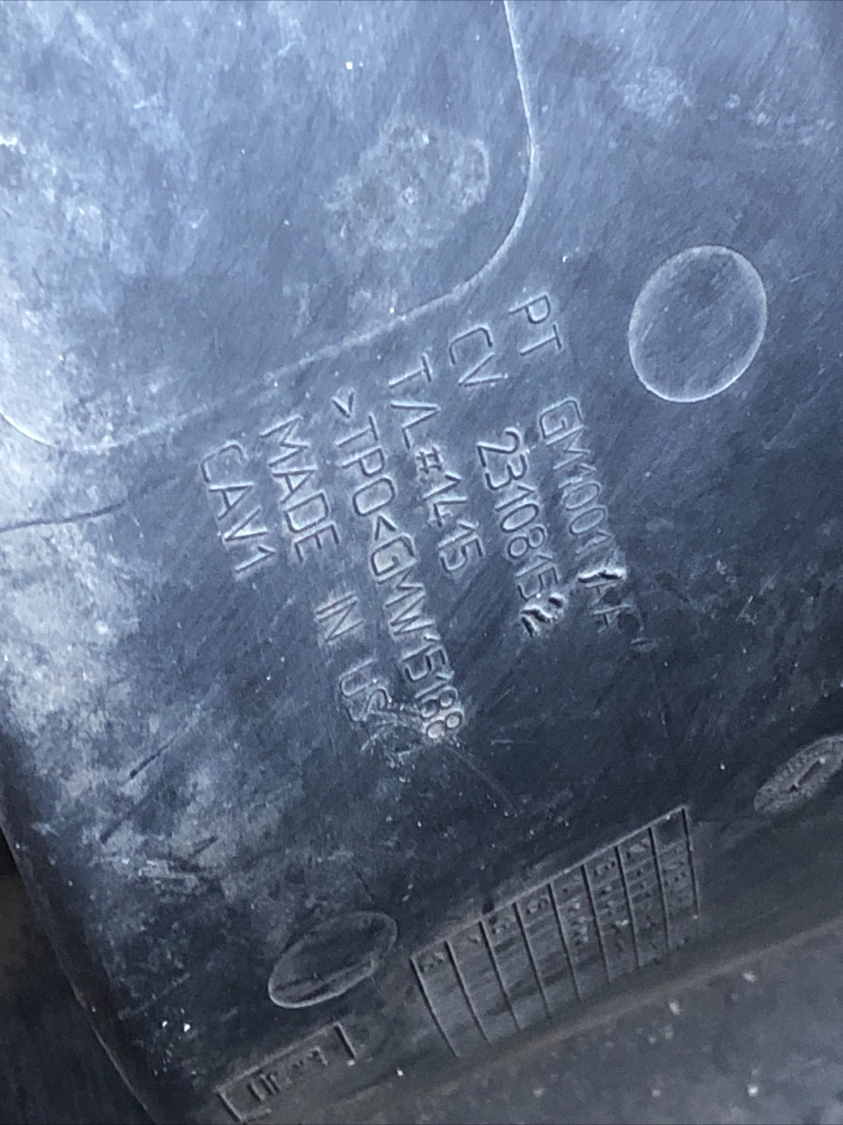 Genuine GM Anthracite Driver Side Rear Bumper Step Pad Insert 23108152 ...