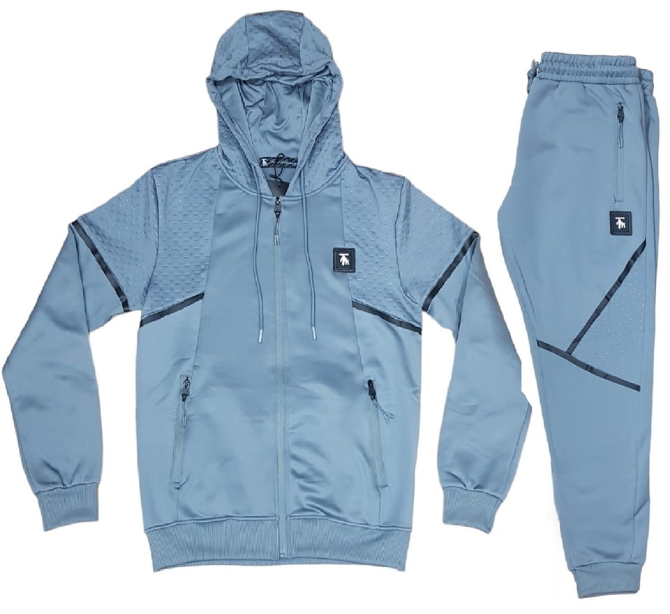 Men's Time Is Money Tracksuit 2 Piece Set Hoodie Joggers Zip Pants ...