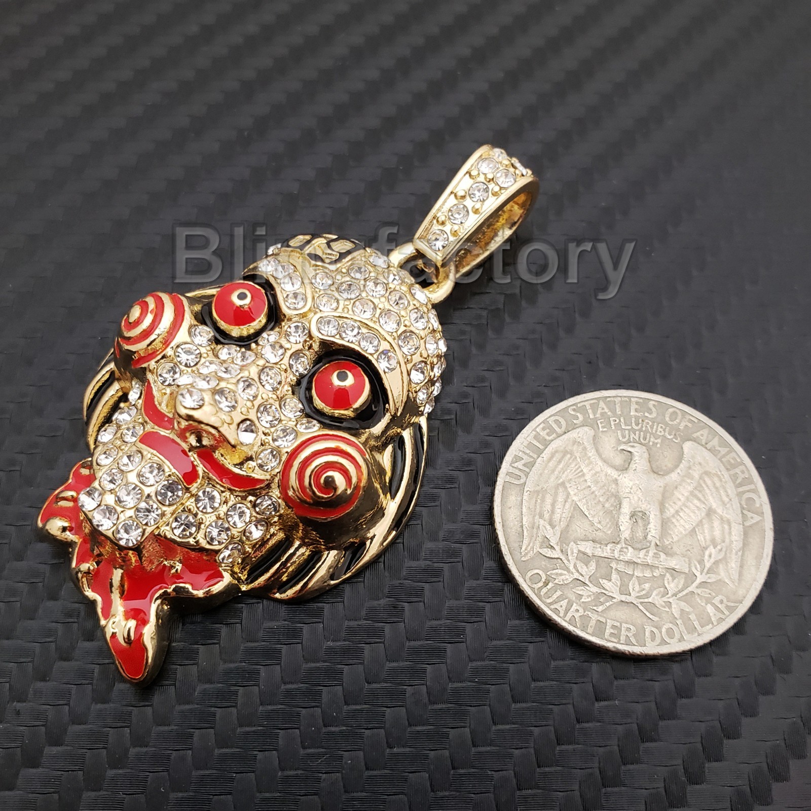 Hip Hop Tekashi69 Saw pendant & 24" Marina Chain & 18" 1 Row Tennis ...