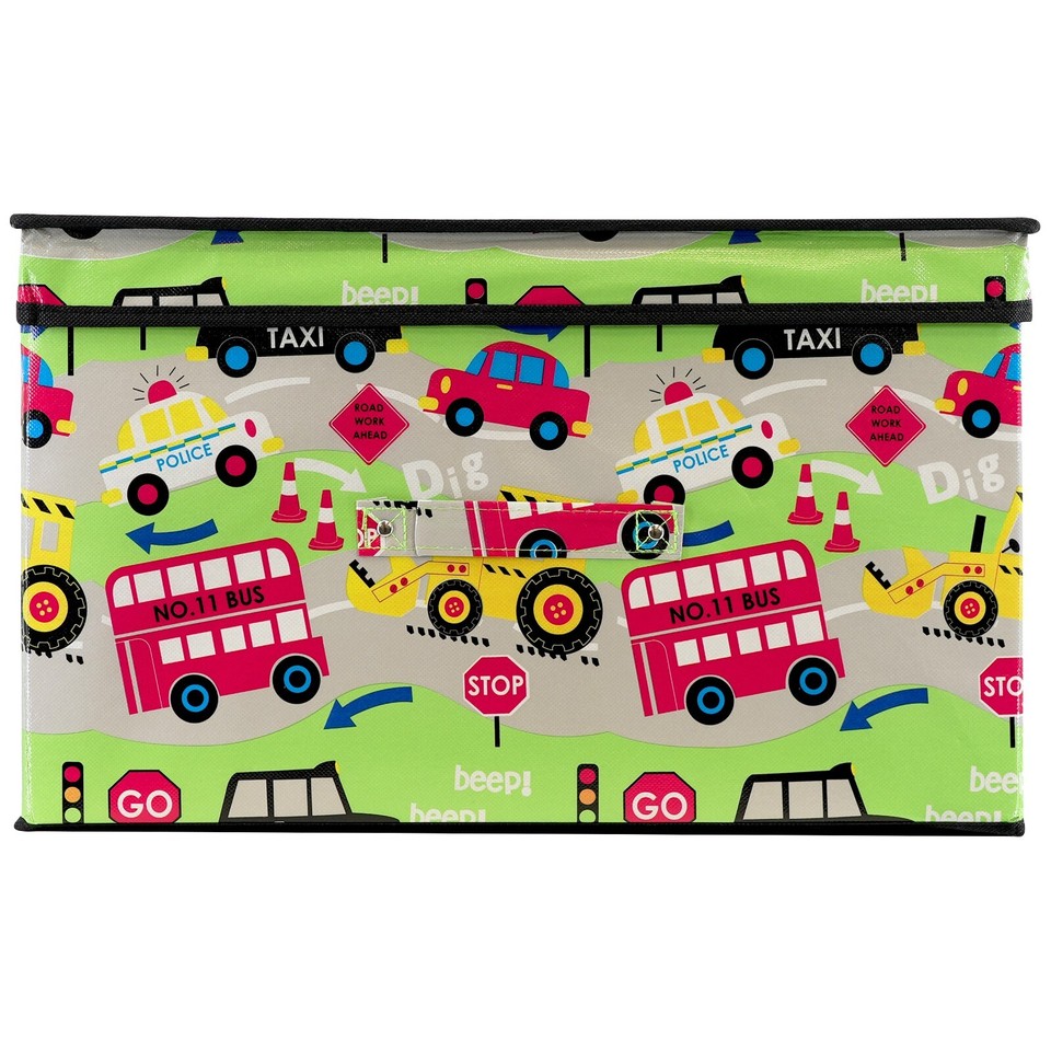 Large Collapsible Storage Box Folding Jumbo Storage Chest Kids Room Toy ...