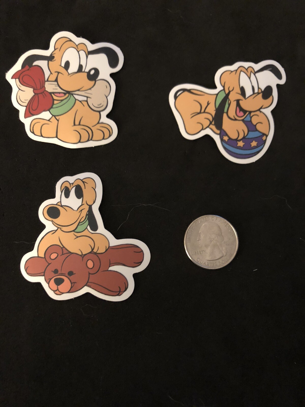 Disney Stickers - Disney Pluto Lot of 3 Stickers. | eBay