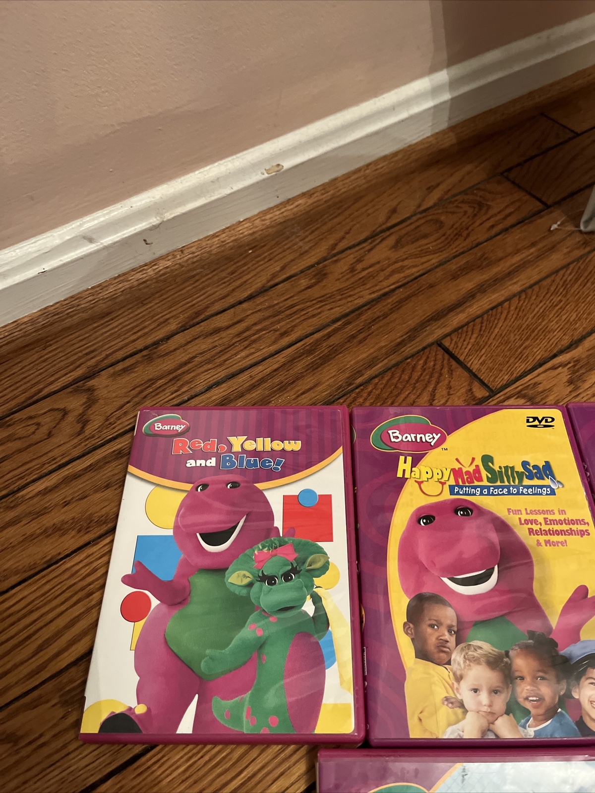 Barney and Friends DVD lot 6 Total, Christmas, Songs, Colors,feelings ...