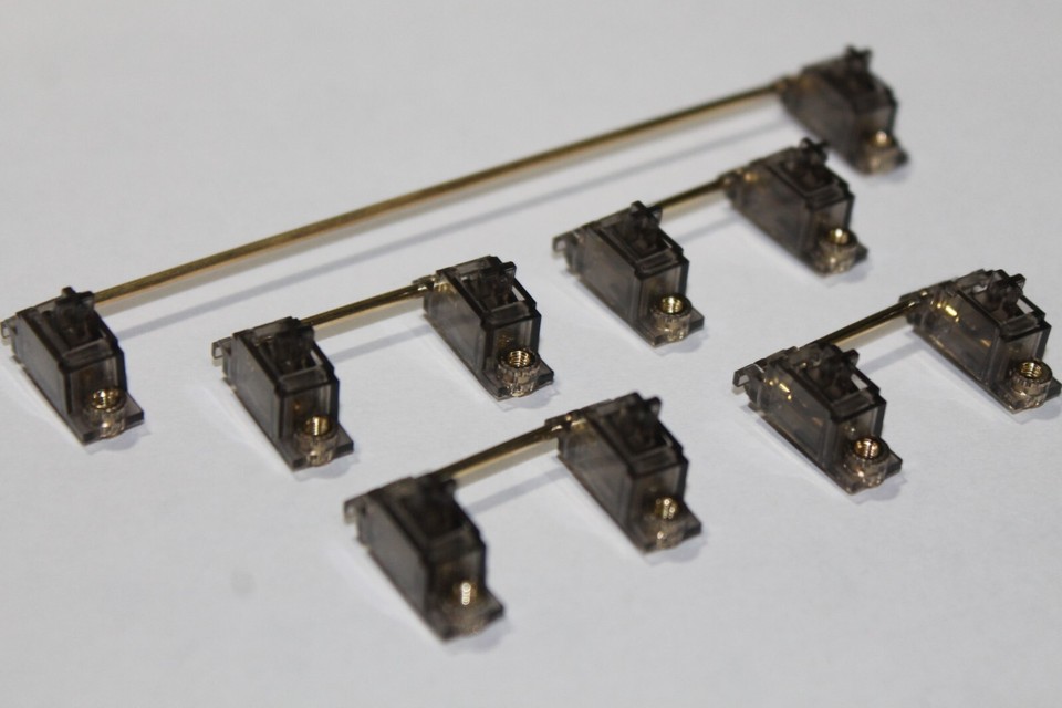 Durock V2 PCB Mount Screw-in Stabilizers Gold Plated 2u 6.25 7u Clear ...