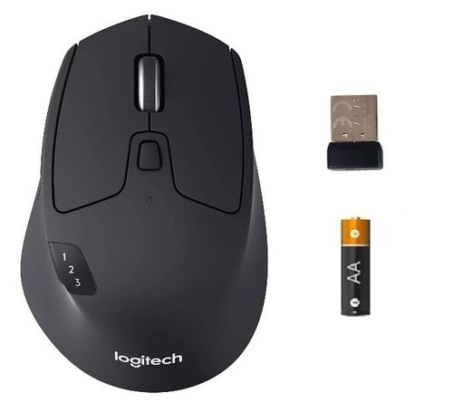Logitech M720 Triathlon Precision Pro Wireless USB & Bluetooth Mouse PC ...