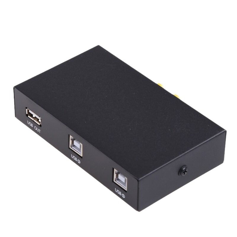 2 in 1 Out USB Print Sharer, 2 USB 2.0 Ports Splitter Sharing Device ...