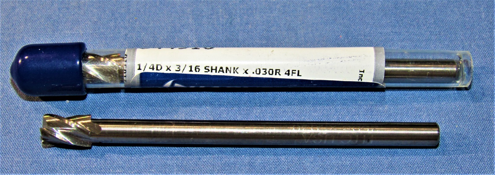 Harvey Tool Carbide 4 Flt end mills 1/4 dia. x 3/8 LOC .030" cr x 3 ...