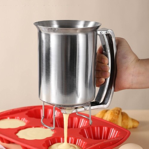 Batter Dispenser Stainless Steel Dough Funnel Dispenser With Holder ...