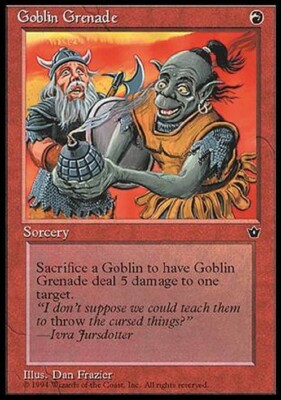 Goblin Grenade (Version 2) ~ Fallen Empires [ Excellent ] [ Magic MTG ...