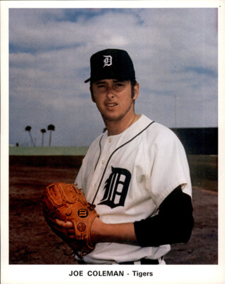 1973 Detroit Tigers Team Issued Joe Coleman 7" x 8 5/8" Color photo ...
