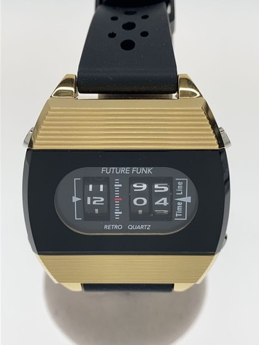 FUTURE FUNK Watch/RETORO QUARTZ/Rubber/BLK/BLK/FF104/// | eBay