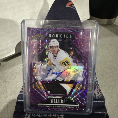 2022-23 Allure - Purple Diamond Rookie Patch Auto #112 Filip Hallander ...