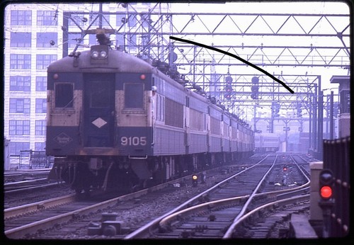 ag112 Orig. Slides Reading MU Car 9105 Plus 9 at Reading Terminal, Pa ...