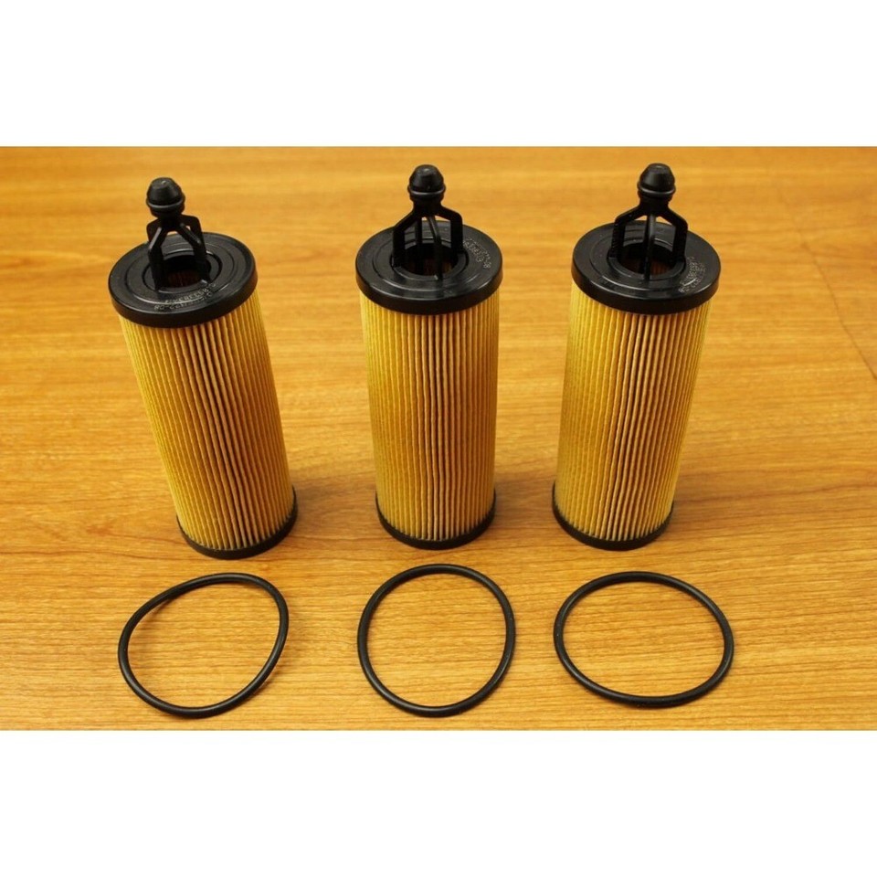 3PCS Oil Filter Set MO-349 For Chrysler Jeep Dodge RAM 3.2L 3.6L V6 ...
