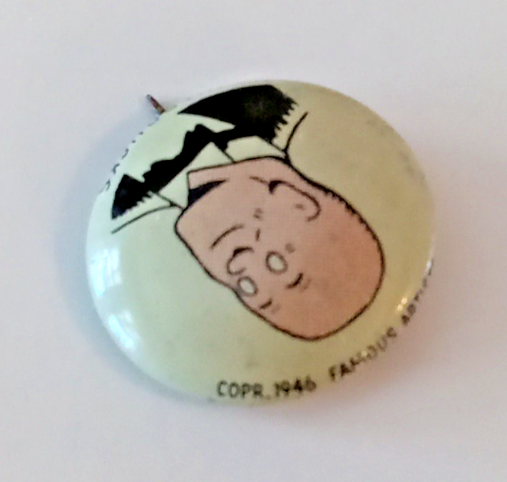 Lot of 6 1940's Kellogg's PEP Pinback Button MALE Cartoon Comic Strip ...