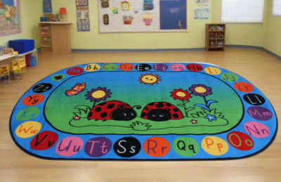 Bugs In A Rug Educational Classroom Area Seating Rug | eBay