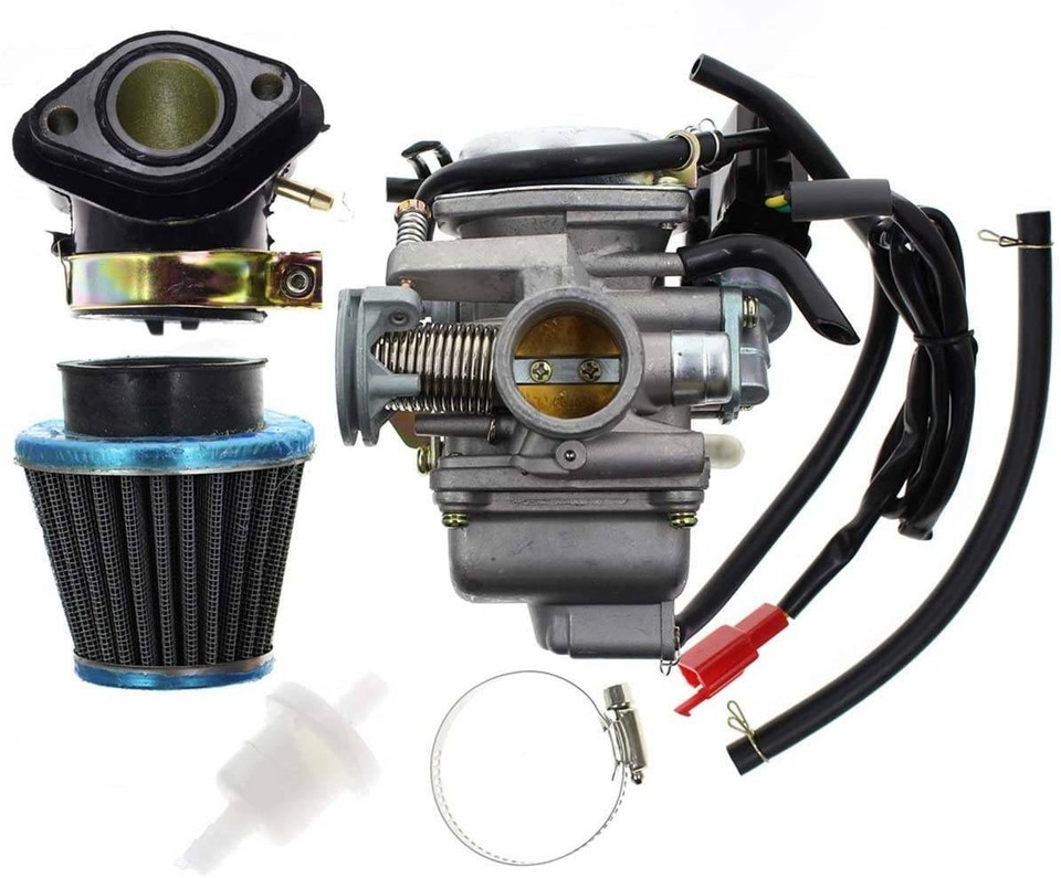 PD24J Carburetor for GY6 125cc 150cc Go Kart Scooter 152QMI 157QMJ Air ...