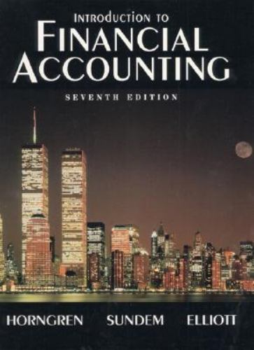 Introduction to Financial Accounting [7th Edition] - Charles T ...