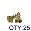 Brass Countersunk Wood Screws - Pack 25 - 1G / 2G / 3G / 4G - Various ...